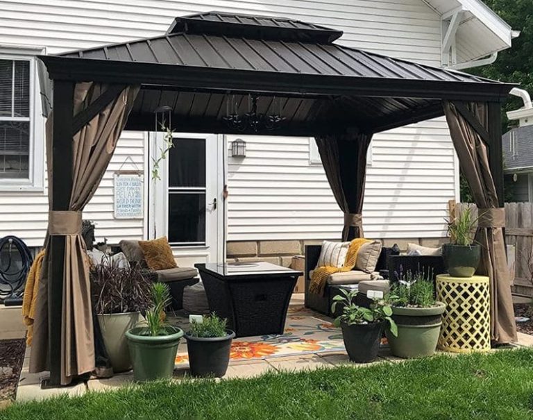 What size options are available for hard top and soft top gazebos ...