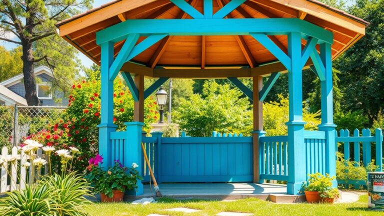 How to Paint a Wooden Gazebo for a Fresh Look - Gazebo Solution