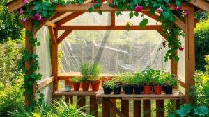 Turning a Gazebo Into a Small Greenhouse - Gazebo Solution