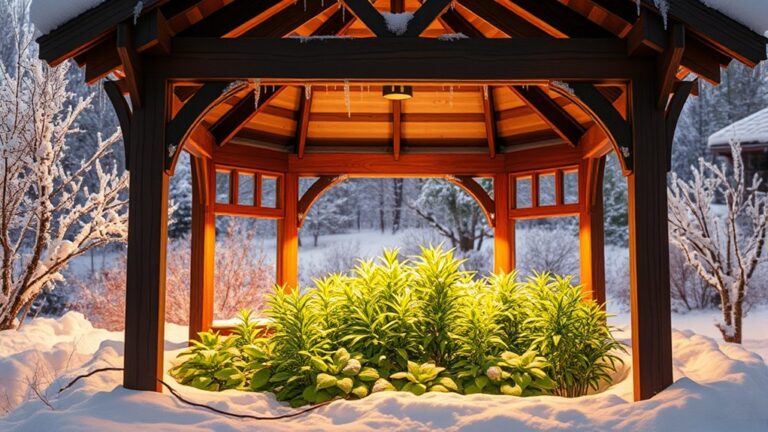 Using Grow Lights in Winter Gazebos - Gazebo Solution